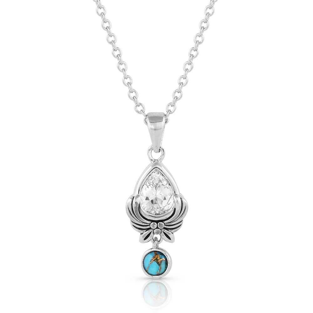 Montana Silversmiths Western Zen Crystal Turquoise Necklace | Cabela's